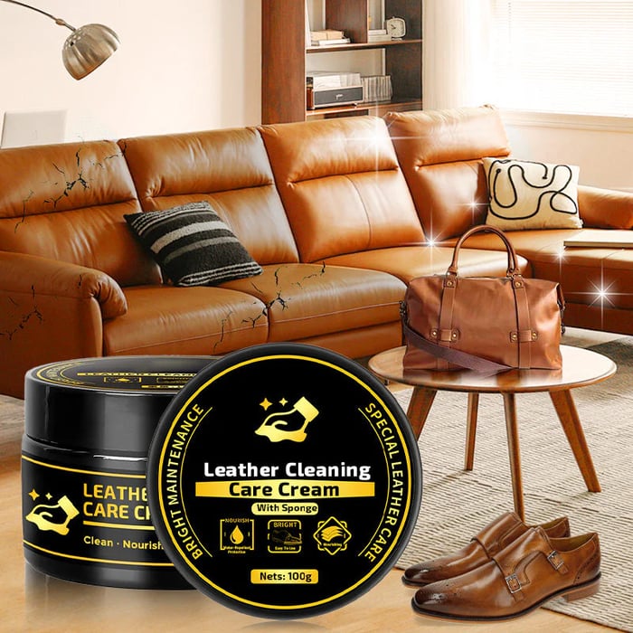 🧴 Leather Care & Cleaning Cream with Sponge – Deep Clean, Nourish & Pr ...